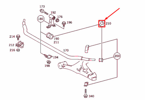 NEW MERCEDES-BENZ ML W163 FRONT SWAY BAR BUSHING KIT A1633200044 OEM | eBay