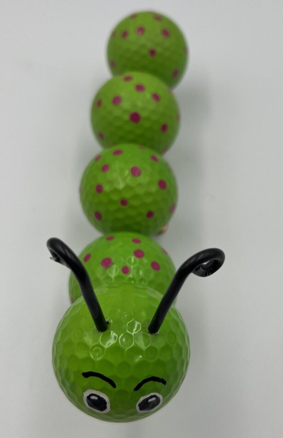 Handmade Caterpillar Made of Golf Balls Whimsical Craft | eBay