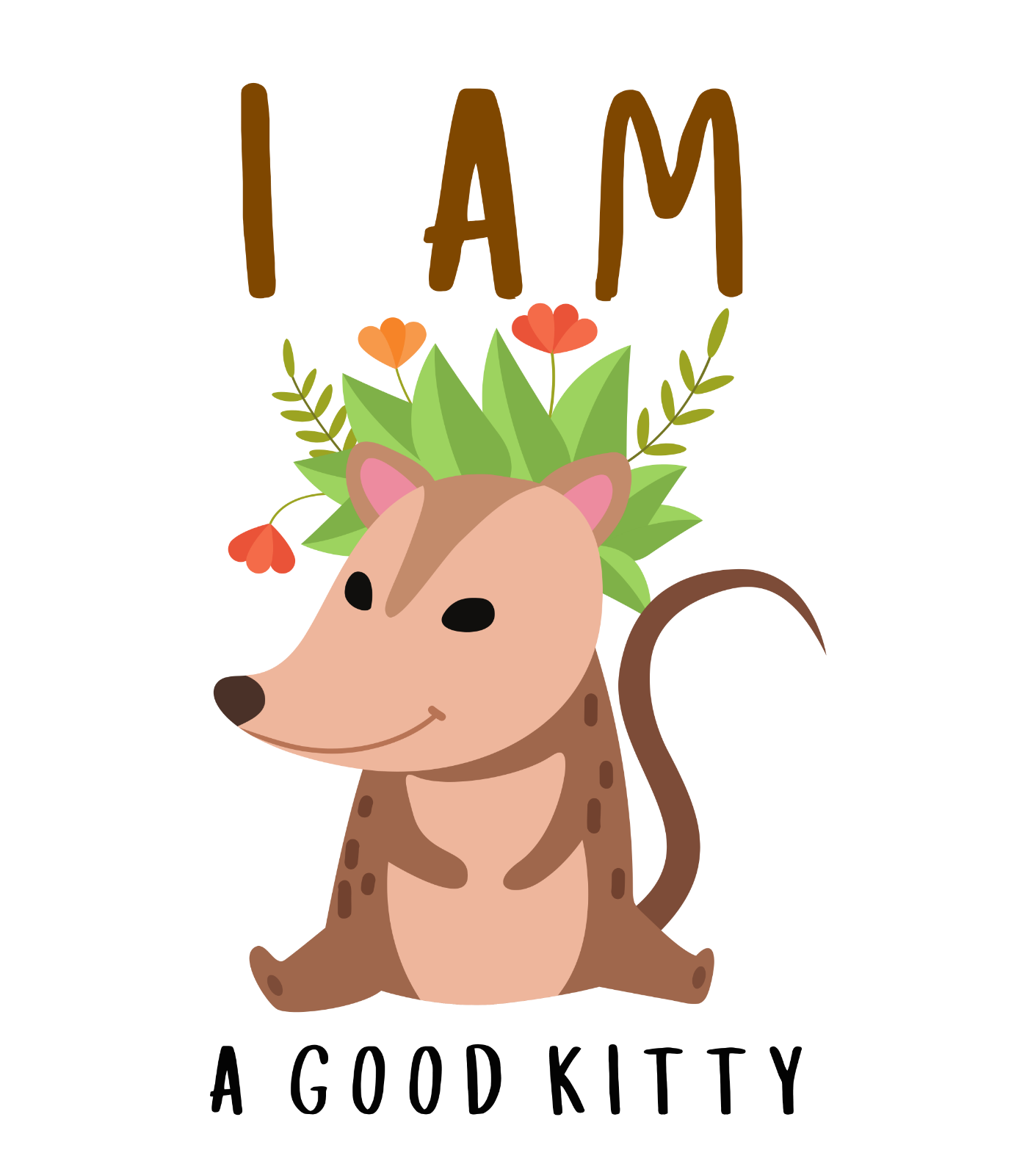 I Am A Good Kitty Funny Opossum Vinyl Sticker Decal - 5 Pack | eBay