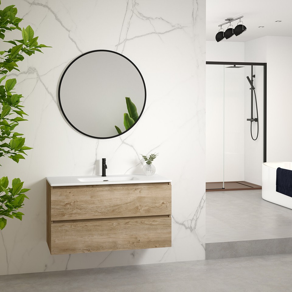 WS Bath Collections Flora C100 Flora 40" Wall Mounted Single - Moka ...