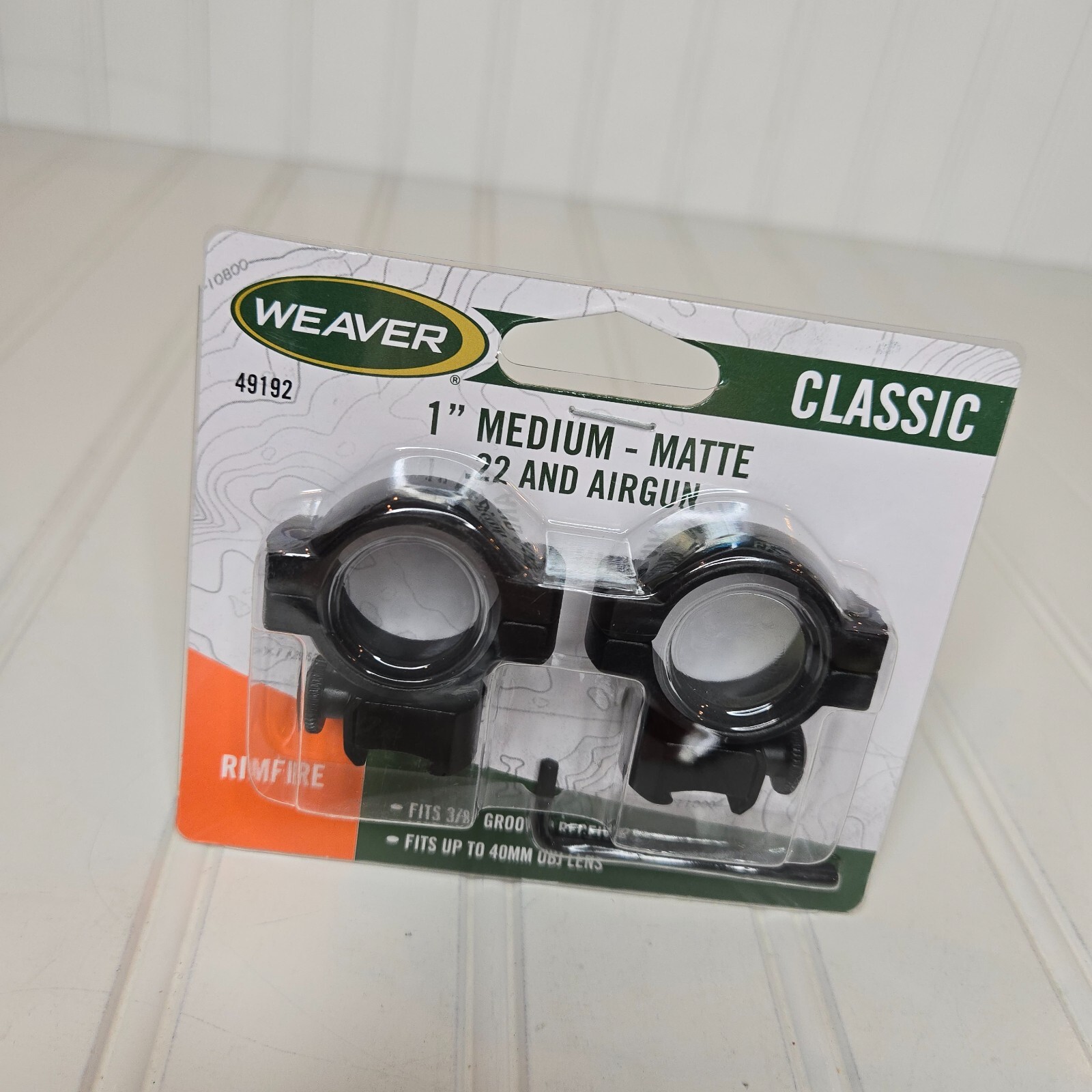 New Weaver RIMFIRE 1” Scope Rings for .22 Grooved Receiver & Air Gun ...