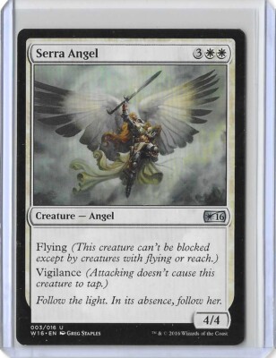 MTG Serra Angel Welcome Deck 2016 (W16) Uncommon Magic Card #003/016 ...