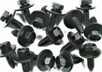 M8-1.25mm Fender & Body Bolts For GM 13mm Hex 24mm Loose Washer Qty-20 ...