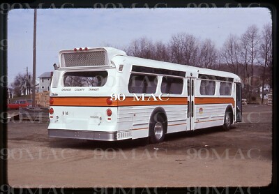 OC TRANSIT DISTRICT-OCTD Flxible Bus #816. Original Slide 1976. FACTORY ...