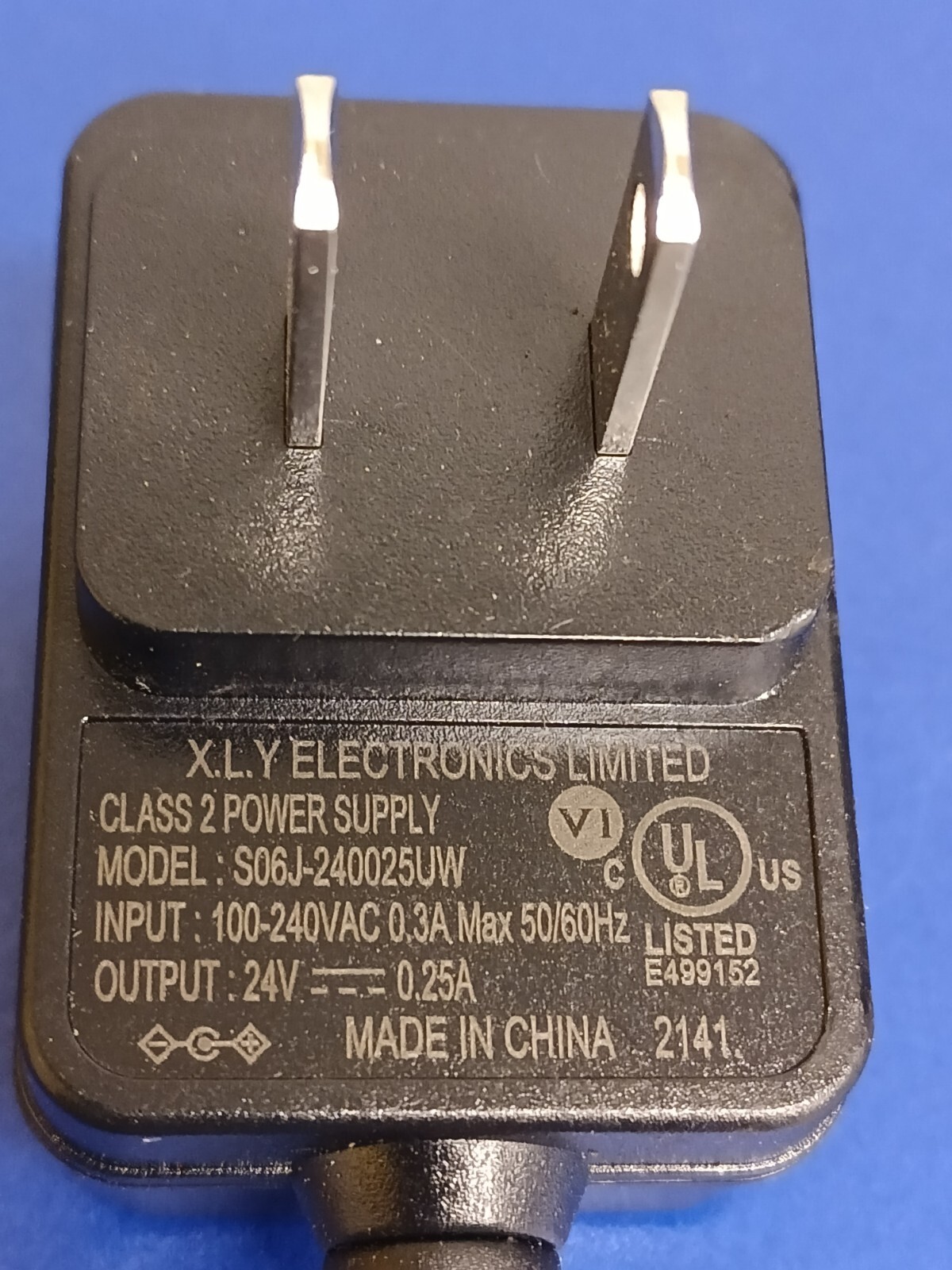 POWER SUPPLY ADAPTER 120VAC TO 24VDC 0.25A CL 2 W/HOT & COMMON CRIMP ...