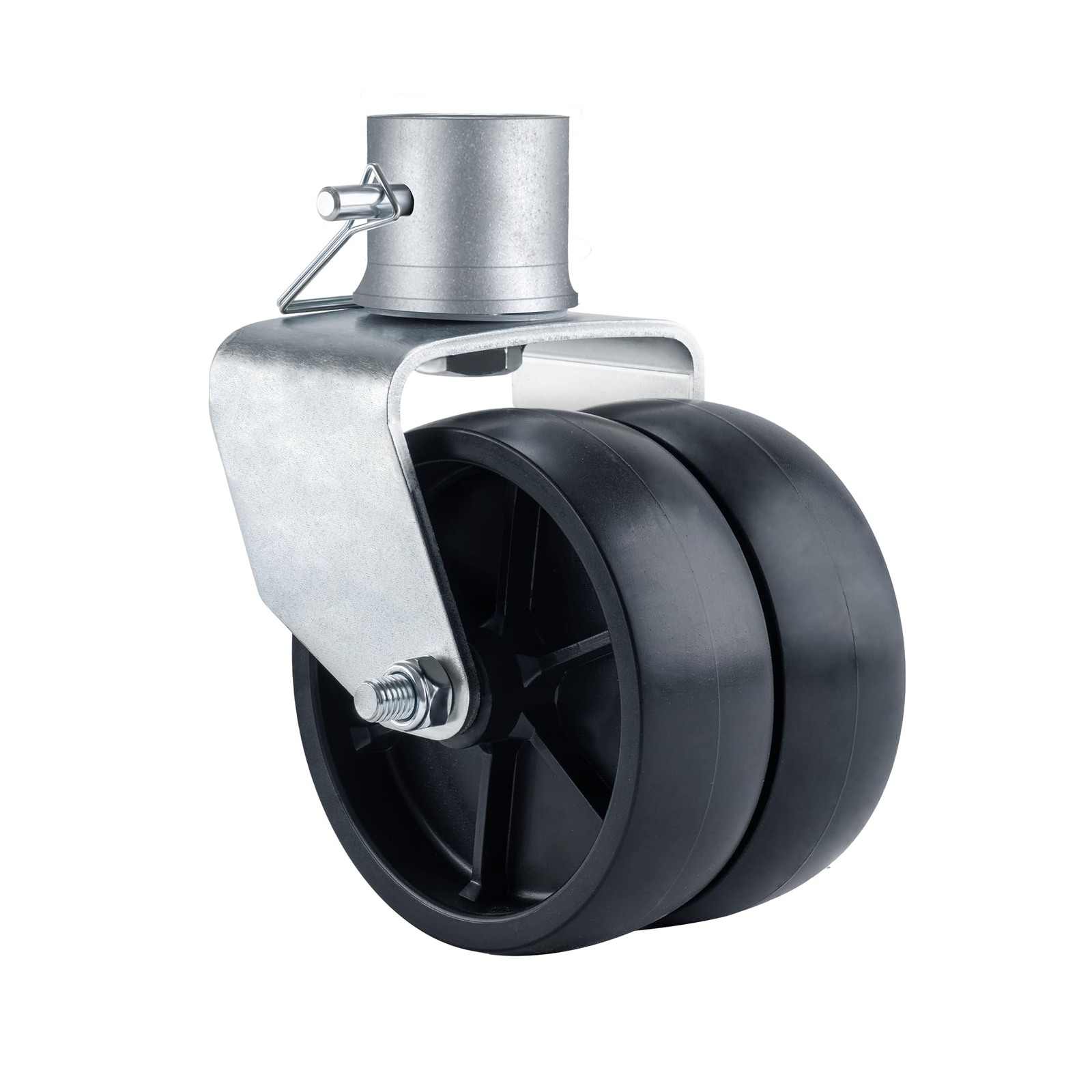 TYT Swivel Trailer Jack -12" Lift, 6" Dual Wheel Jack Caster Wheel ...