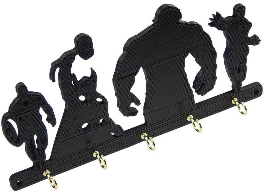 Superhero Marvel Avengers Key Rack Hanger Holder Entryway Organizer ...