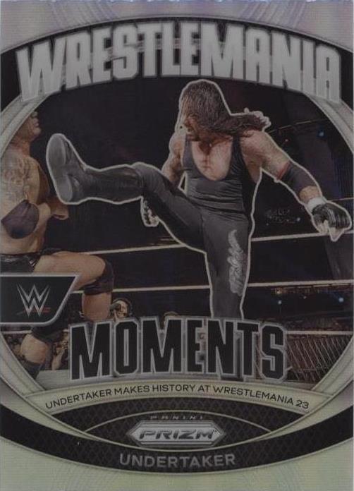 2024 Panini Prizm WWE - Wrestlemania Moments Undertaker #32 Silver ...