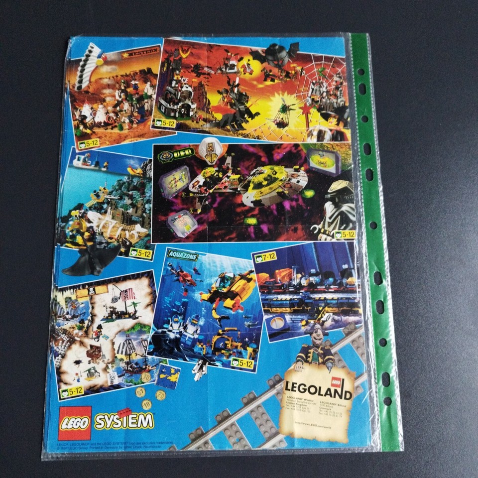 Lego advertising pampflet poster. 4108484-2 .Size A4. 1997. Lego System ...