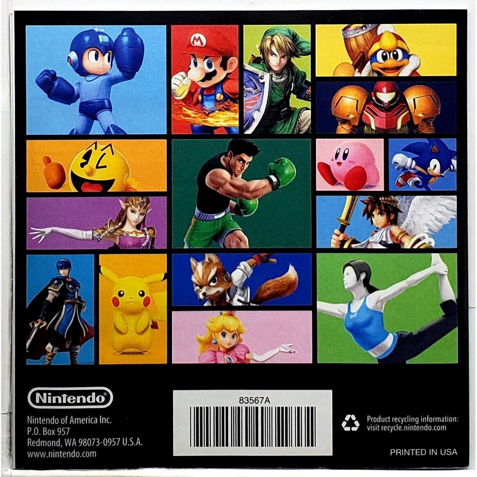 (Manual Only) Super Smash Bros for - Nintendo 3DS Authentic Instruction ...