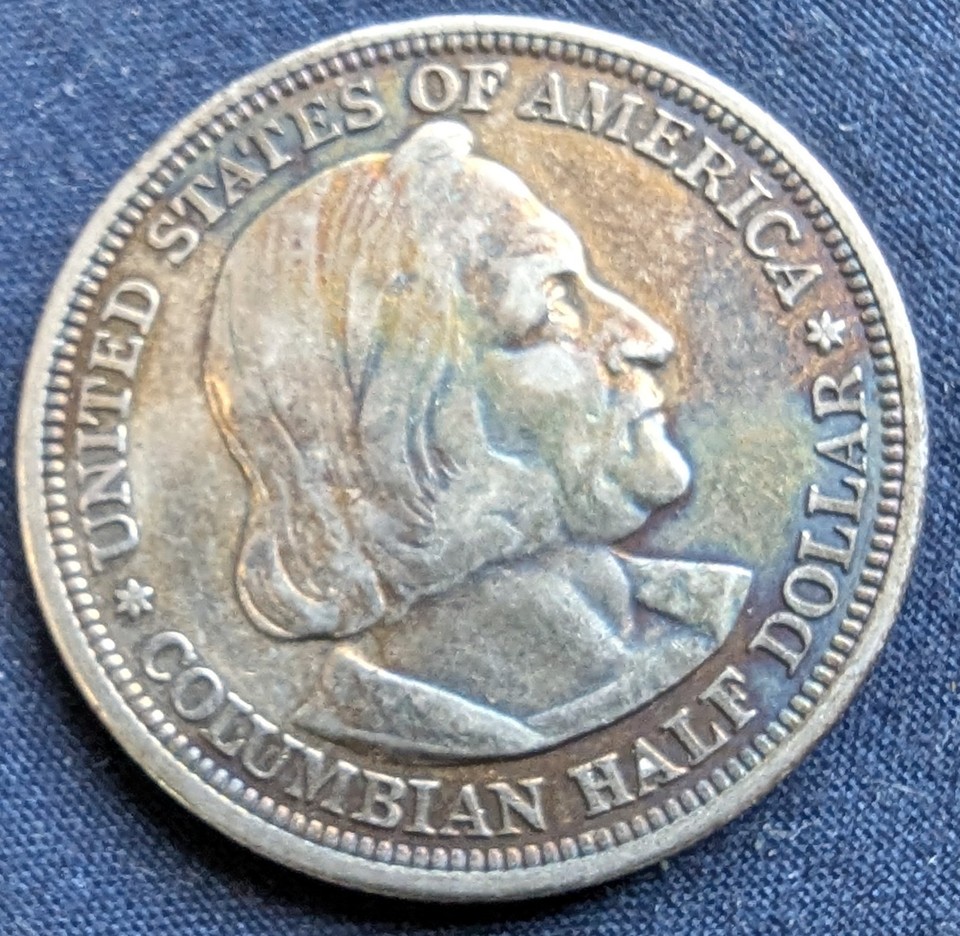 1893 World's Columbian Expo Chicago Half Dollar Silver XF Coin | eBay