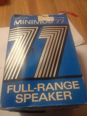 Realistic Minimus -77 White Input 8 OHMS 55W (MAX.) one speaker only | eBay