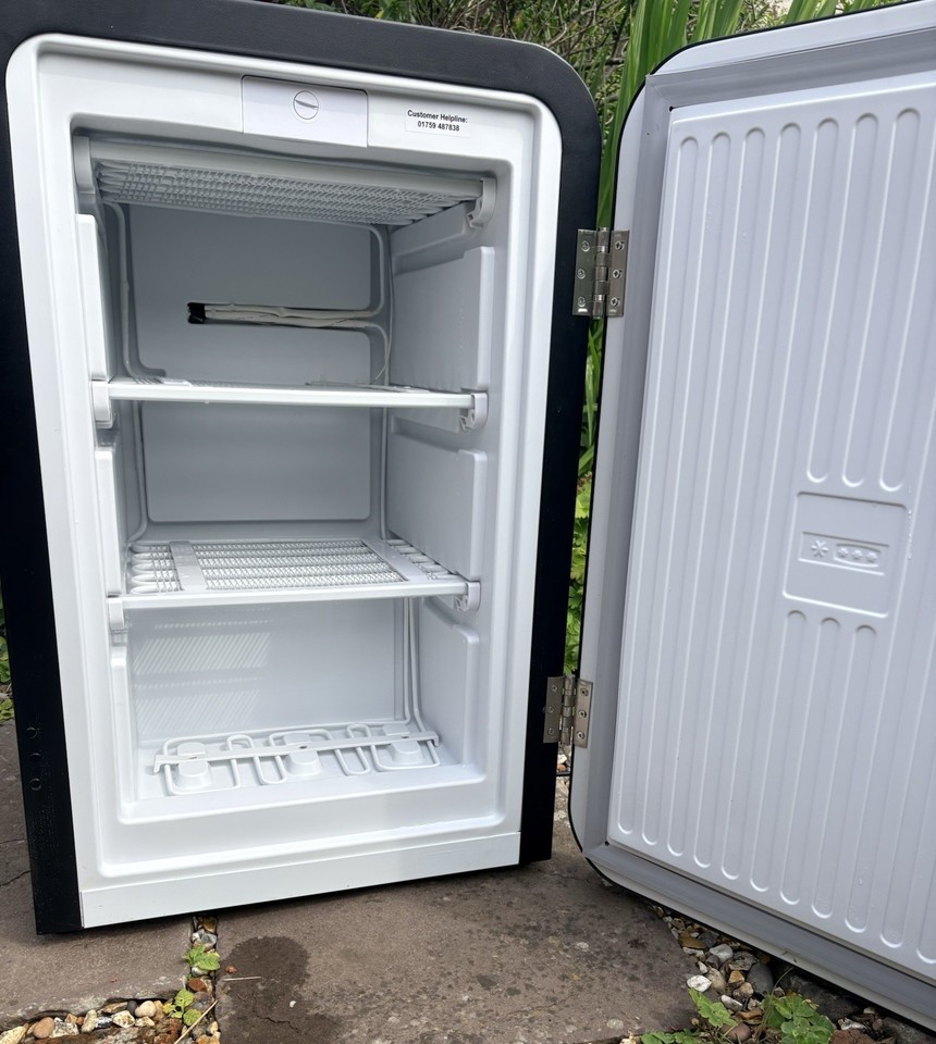 BUSH MUCFR55BLK Retro Under counter freezer - Black | eBay UK