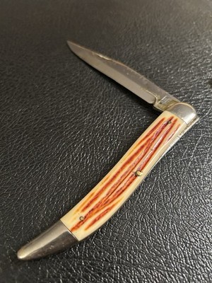 Queen Cutlery Toothpick Bone Grip Vintage Pocket Knife Rare | eBay