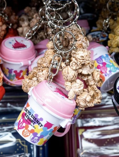 Japan Tokyo Disney Resort 2024 Key Chain Popcorn Bucket Mickey Balloon ...