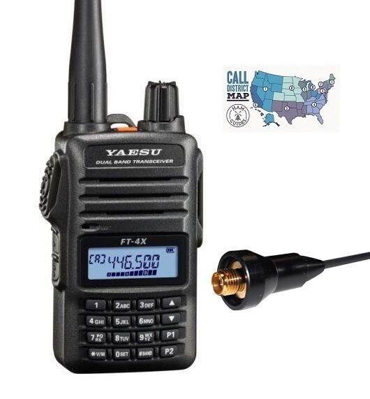 Yaesu FT-4XR Dual Band VHF/UHF HT Transceiver with Comet SMA-24J ...