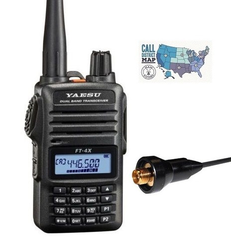 Yaesu FT-4XR Dual Band VHF/UHF HT Transceiver with Comet SMA-24J ...