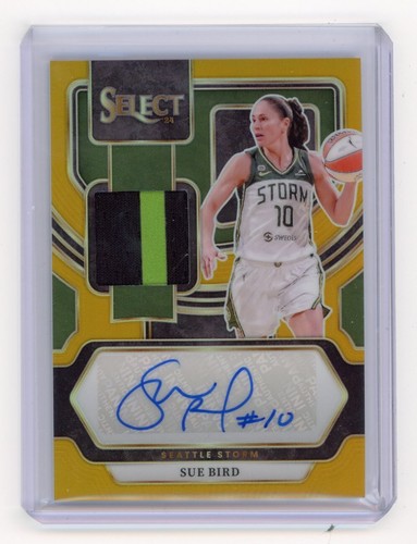 SUE BIRD 2024 WNBA Panini Select GOLD AUTOGRAPH PATCH AUTO SP /10 Storm ...