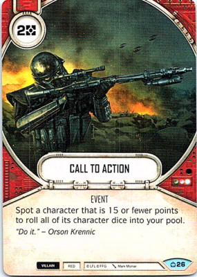 Star Wars Destiny Covert Missions Card #26 Call To Action | eBay