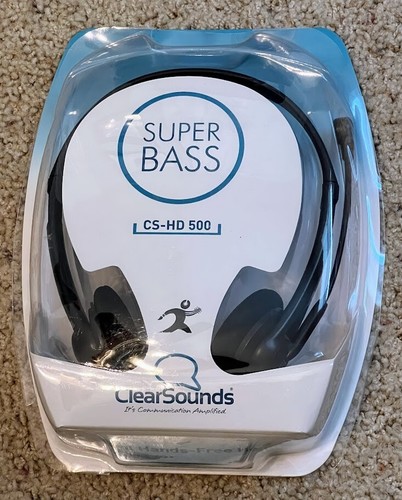 CLEARSOUNDS CS-HD 500 Telephone Headset Binaural Black New In Box ...
