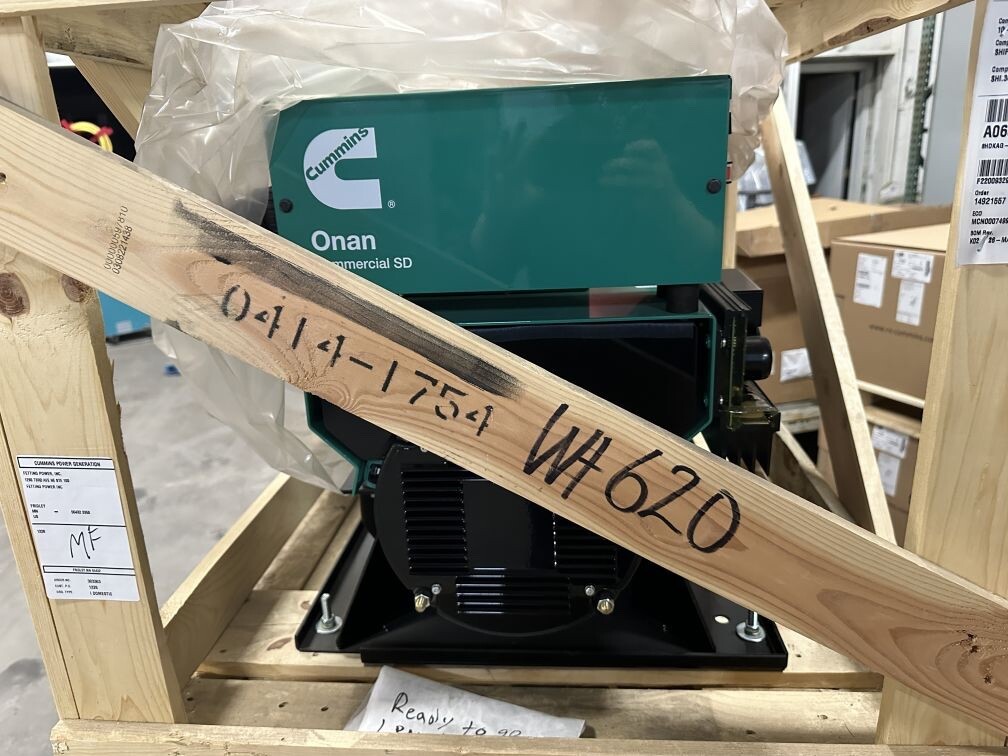 8kw Cummins RV Diesel Generator 8HDKAG-11378K - 120/208V 3PH 60hz - PN ...