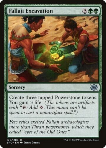 FALLAJI EXCAVATION X 4 N/M THE BOTHERS' WAR MAGIC THE GATHERING | eBay
