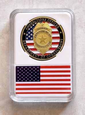 CHALLENGE COIN Corrections Officer-Department of Corrections 40mm with ...