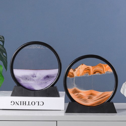 3D 7'' Colorful Moving Sand Painting Sandscape Table Art Decor Display ...