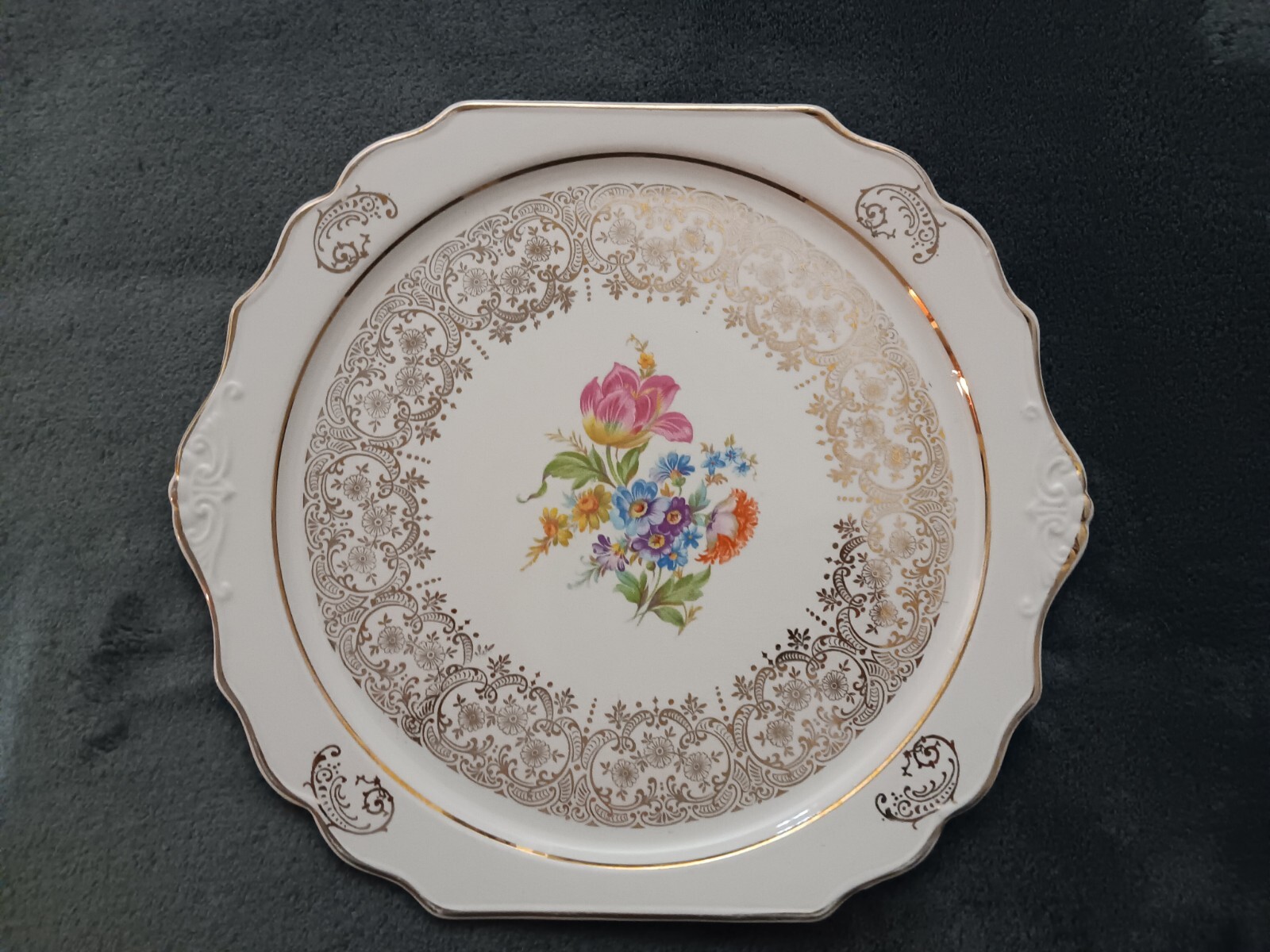 The Harker Pottery Company 22kt Gold Edged Plate | eBay