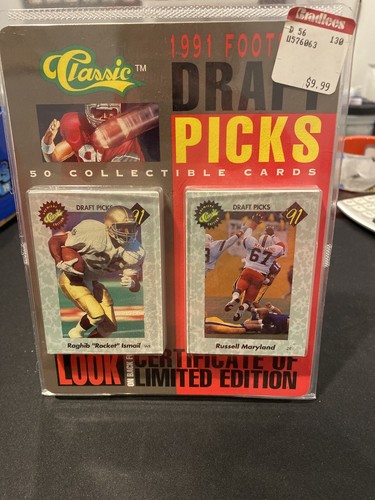 1991 Classic Draft Picks FOOTBALL Complete Set FACTORY SEALED Limited ...