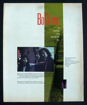 BoDeans Outside Looking In Short Print 1987 Poster Type Advert, Promo ...