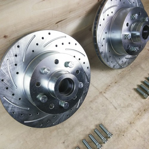 Drilled & Slotted 11" 5 Bolt Mustang II Rotors, Ford & GM Bolt Pattern ...