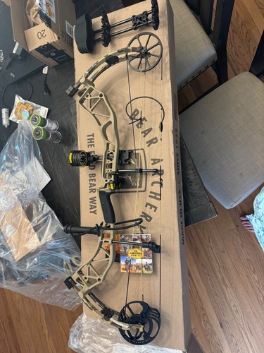 Bear THP Adapt RTH 60# TB Tan compound bow | eBay