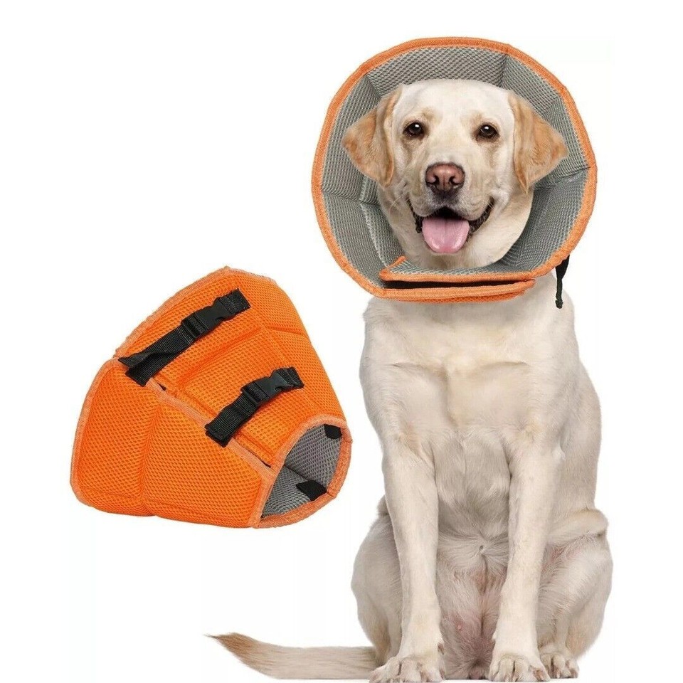 Kuoser Soft Dog Cone Collar After Surgery, Adjustable Dog Recovery Cone ...