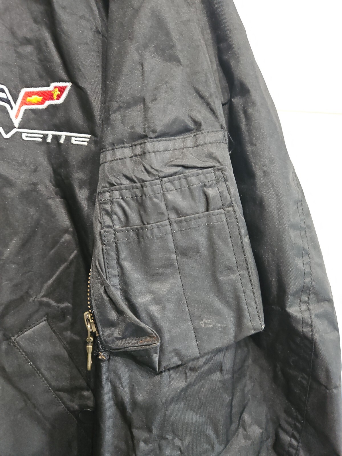 Vtg Chevrolet Corvette Chevy Bomber Jacket Mens Large… - Gem