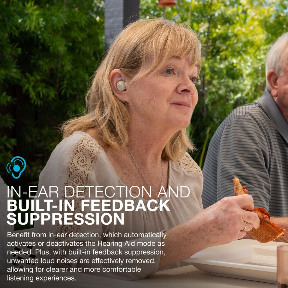 Hearing Aids JLab Hear OTC & Bluetooth Earbuds, 4 Presets Modes ...