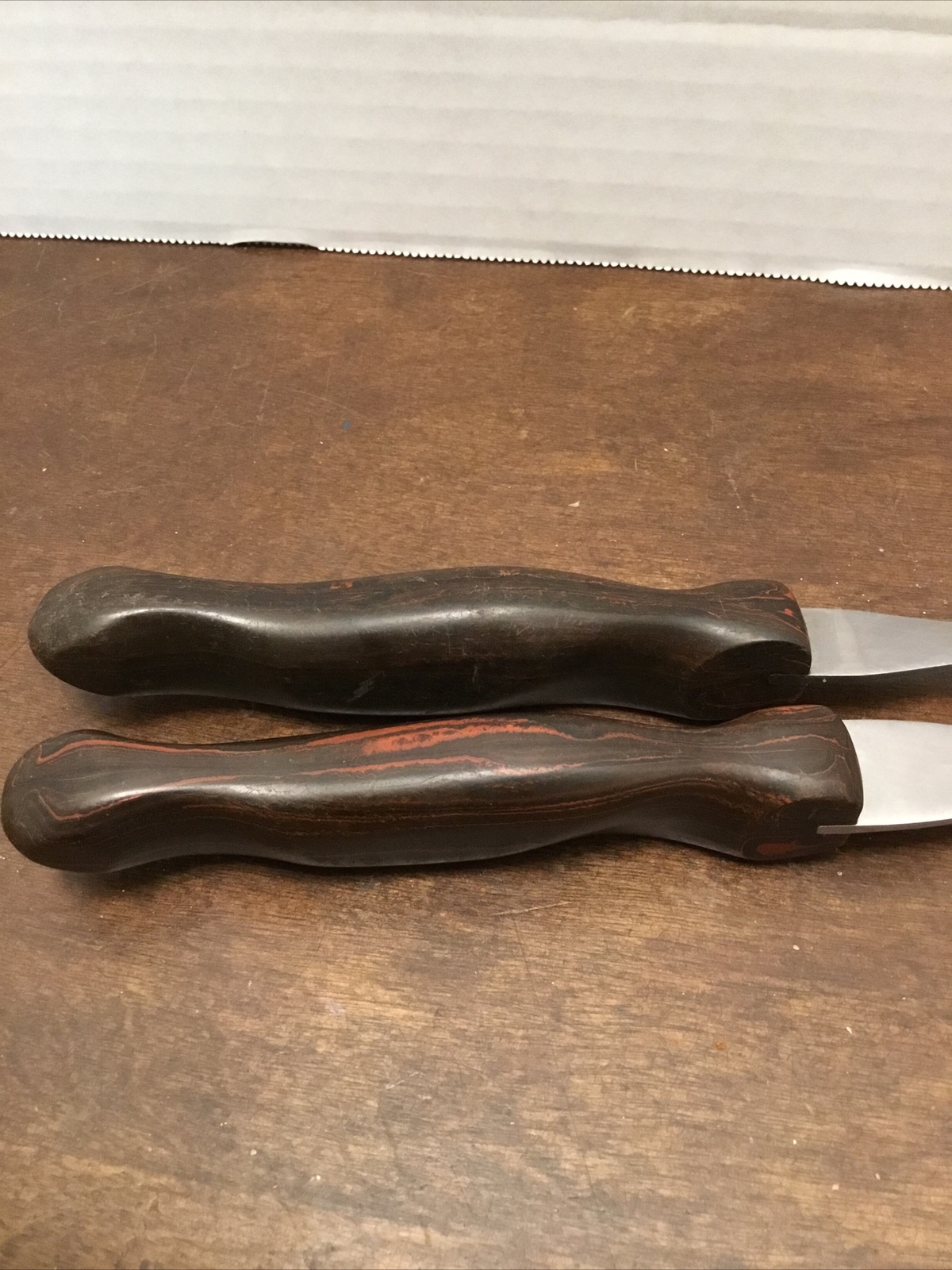 CUTCO 26 Turning Fork & 27 Carving Fork Vintage Brown Swirl Handle | eBay