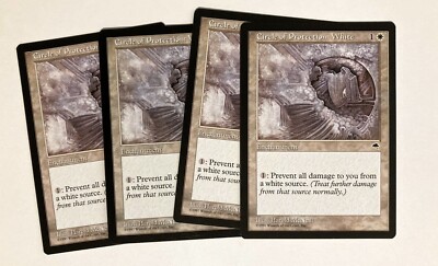 Circle of Protection: White (4) NM Tempest MTG Magic the Gathering | eBay