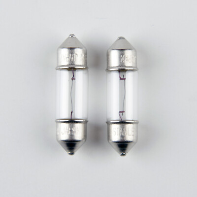 Stanley A3022C 12V 5W T8X29 Clear Auto Bulb, Made in Japan Quantity=2 ...