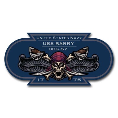 USS Barry DDG-52 US Navy Veteran Retired Prior Service 3" Military USN ...