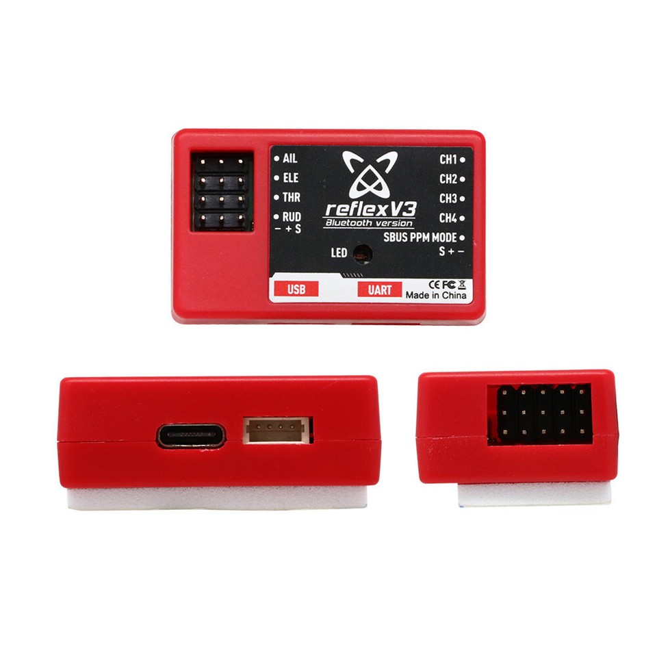 FMS Reflex V3 Flight Controller Gyro Stabilizer Remote Control RC ...