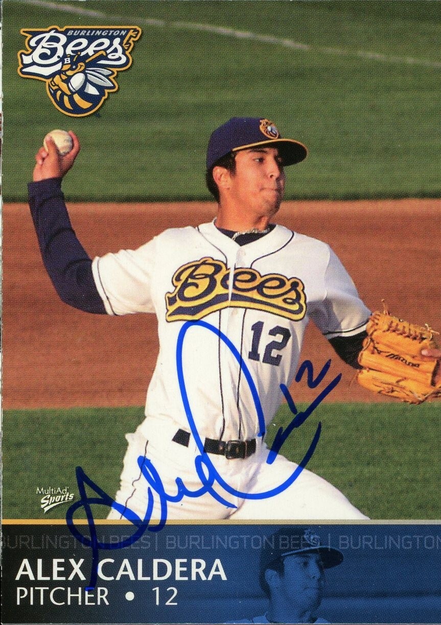 2008 Burlington Bees ALEX CALDERA Signed Card autograph AUTO ROYALS | eBay