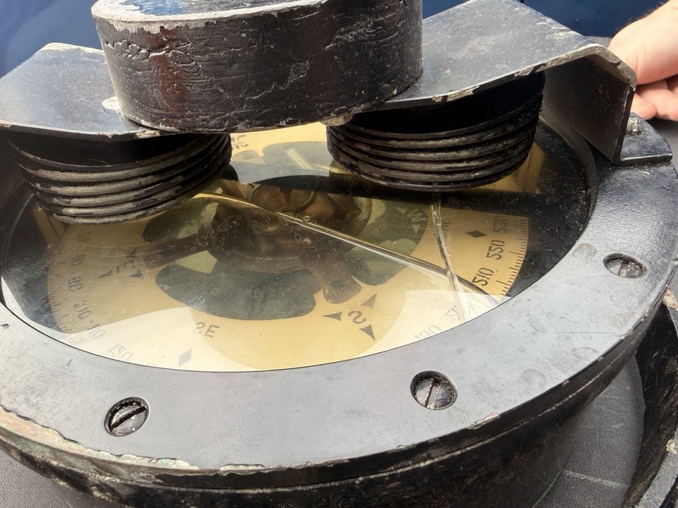 John E. Hand & Sons Mark 1 Ship Compass Maritime Collectible 1E | eBay