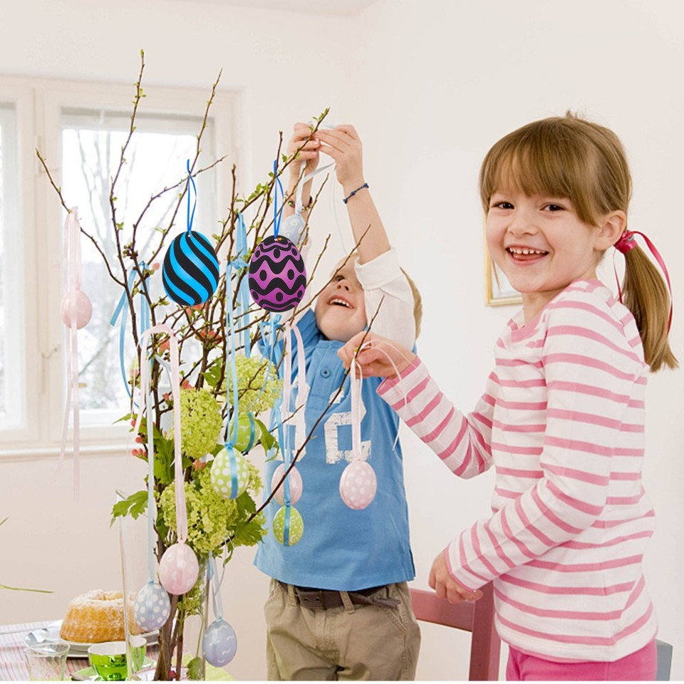 Easter Scratch Paper Art Sheets for Kids DIY Craft Hanging Decor 2Sets ...