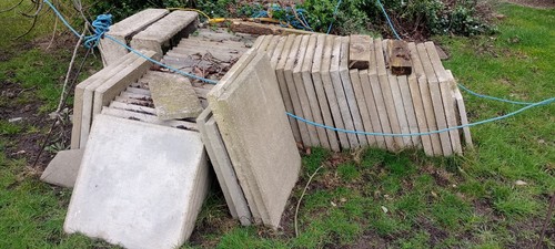 62 Paving Concrete Council Slabs 600 x 600 x 50mm (2'x2') Grey | eBay UK