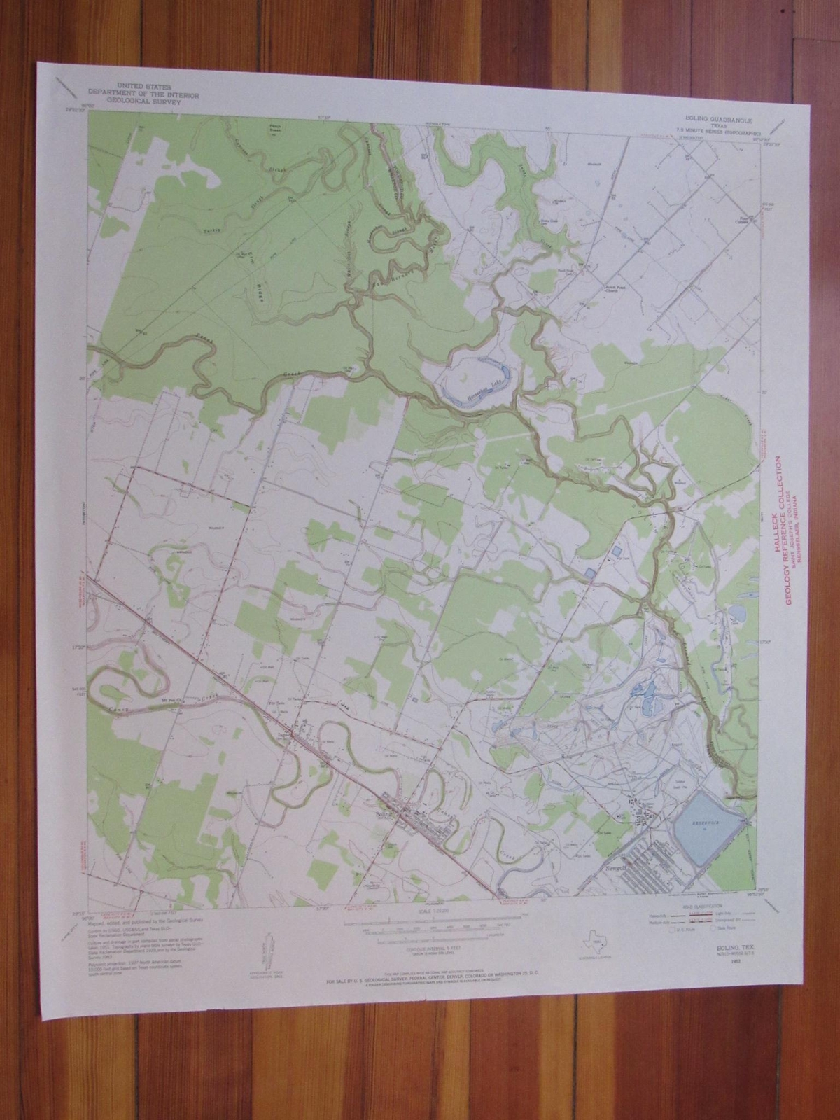 Boling Texas 1955 Original Vintage USGS Topo Map | eBay