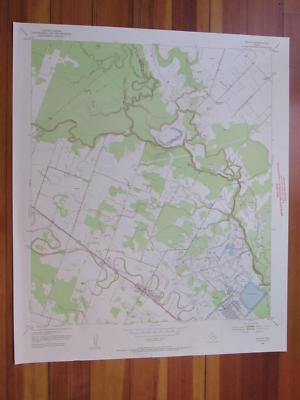 Boling Texas 1955 Original Vintage USGS Topo Map | eBay