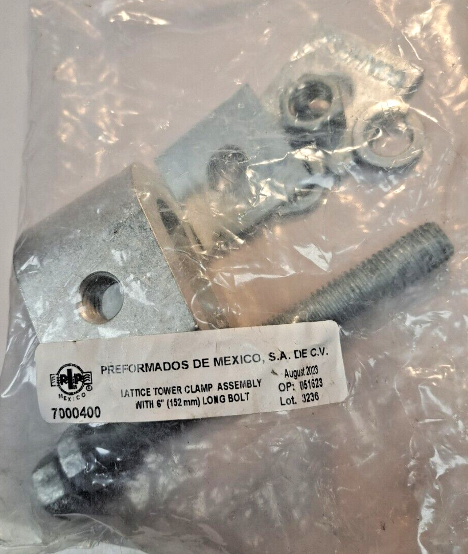 PLP Lattice Tower Clamp Assembly with 6" Long Bolt 7000400 | eBay