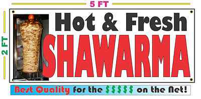 Full Color SHAWARMA BANNER Sign NEW Larger Size Best Quality for the ...