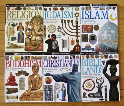 Lot 6 EYEWITNESS RELIGION Books Islam Judaism Buddhism Christianity HB ...
